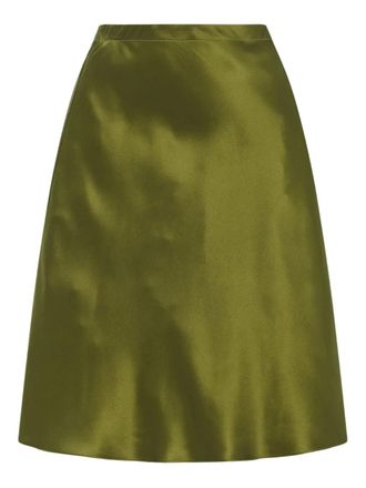 Rosetta Getty jupe fendue à design évasé - Vert