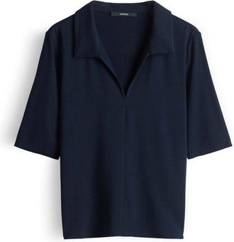 someday Poloshirt Kirosa polo Basicshirt aus Jersey mit Polokragen Schmale Passform, leicht verk&uuml;rzt f&uuml;r moderne Silhouette