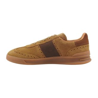 Ralph Lauren Heritage Aera Wildleder Brogue Sneaker - - Shoes - Damen - Braun - 40 EU