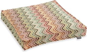 H.O.C.K. Maribel Outdoor Kissen inkl. Füllung Sitzkissen Dekokissen bunt Multi Zick-Zack Boho (40x40x5cm)