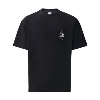 C.P. Company Rundhals-T-Shirt - - Tops - Herren - Schwarzk - XS