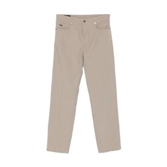 Emporio Armani Pockets Cotton Pants - - Trousers - Herren - Beige - W34