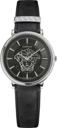 Versace V-Circle Uhr - - Accessories - Damen - Blau - ONE SIZE