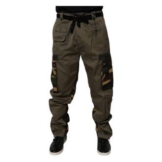 Dolce & Gabbana Homme, Pantalons, Multicolore, Taille: 2XL Tapered Pantalons