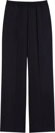 Max Mara Femme, Pantalons, Bleu, Taille: 40 FR Mallo Pantalons