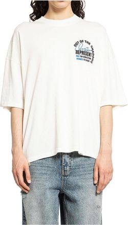 Represent Represent, Homme, Tops, Blanc, Taille: S T-shirt oversize avec logo Shadow