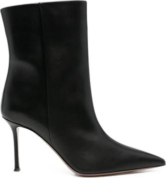 Aquazzura Boots Leather Black Harper