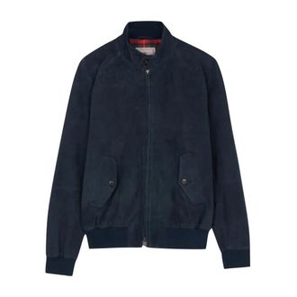 Baracuta G9 Suede Authentic Fit - - Jackets - Herren - Blau - XS
