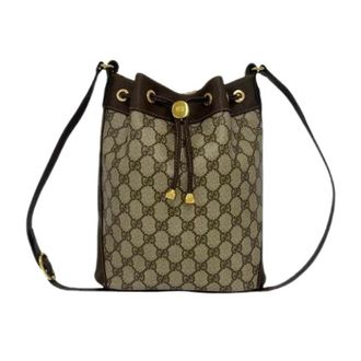 Gucci Pre-owned GG Canvas Leder Schultertasche - - Pre-owned - Damen - Braun - ONE SIZE
