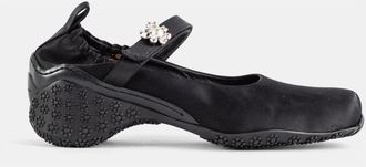 Simone Rocha Femme, Chaussures, Noir, Taille: 39 EU Embellished Ballet Runner