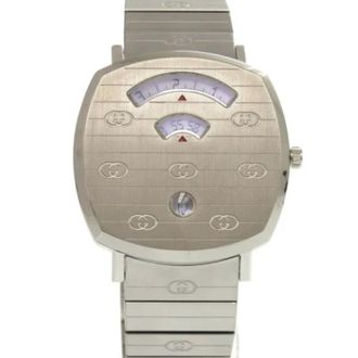 Gucci unisex, Pre-owned, Gris, Taille: ONE Size Montre Vintage dOccasion en Acier Inoxydable