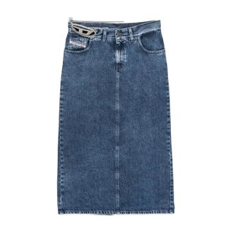 Diesel Denim Midi Rock - - Skirts - Damen - Blau - W27