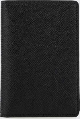 Maison Margiela Porte-cartes bifold en cuir de veau grain&eacute; avec Four Stitches