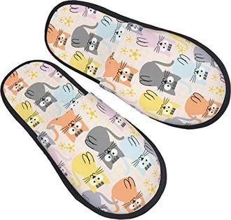 Generic Pantoufle Maison Motif De Chat Mignon Chaussons Maison Confortable Chaudes Pantoufles Doux Hiver Chaussures Chaudes Pour Maison Chambre H&ocirc;tels L