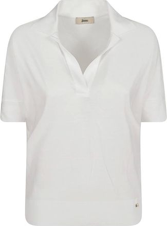 Herno Femme, Blouses et Chemises, Blanc, Taille: 36 FR Jersey MC