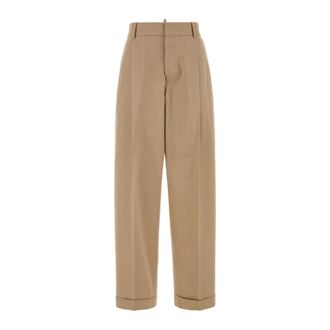 Dsquared2 Femme, Pantalons, Beige, Taille: 36 FR Gabardine Pant