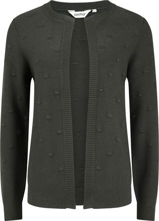 Oxmo Kalotta Damen Strickjacke Feinstrick Cardigan Strickcardigan, Größe:XXL, Farbe:Dark Shadow (193906)