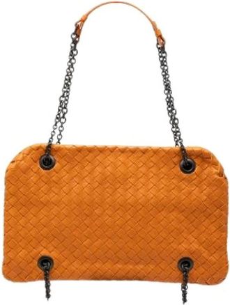 Bottega Veneta Pre-owned Duo Shoulder Bag - Femme - Pre-owned - Orange - Taille: ONE Size
