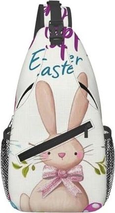 Generic Sac &agrave; bandouli&egrave;re lapin de P&acirc;ques - Sac &agrave; dos de voyage pour homme - Sac &agrave; dos de randonn&eacute;e