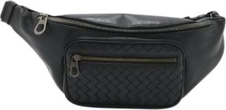 Bottega Veneta Pre-owned Intrecciato Sling Pouch - Homme - Pre-owned - Noir - Taille: ONE Size