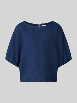 s.Oliver Red Label Relaxed Fit Kurzarmbluse aus reiner Baumwolle