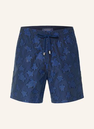 Vilebrequin Badeshorts Moopea Mit Glitzergarn blau