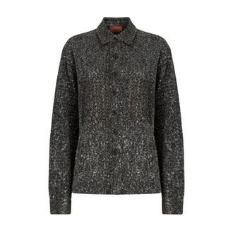 Missoni Polo-Shirt aus strukturiertem Strick - - Blouses & Shirts - Damen - Schwarzk - 2XS