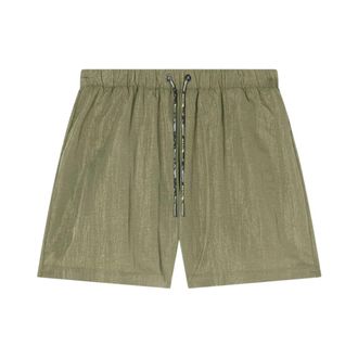 A|X Armani Exchange Metallic Effect Shorts - - Shorts - Damen - Gr&uuml;n - 2XS