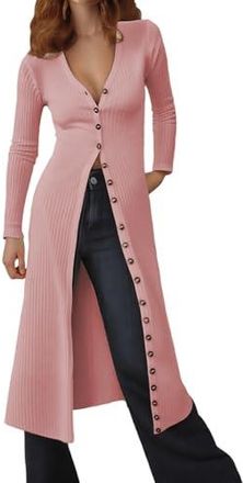 Generic Robes amincissantes, cardigan long en tricot pour robe longue &eacute;l&eacute;gante et d&eacute;contract&eacute;e, avec coupe ajust&eacute;e et l&eacute;g&egrave;re, couverture de protection solaire
