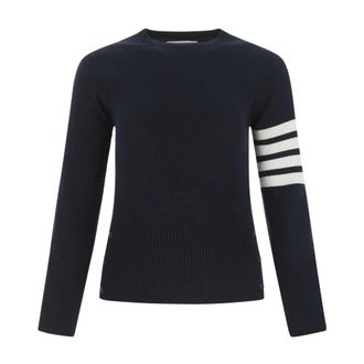 Thom Browne Marineblauer Wollpullover - - Knitwear - Damen - Blau - XS