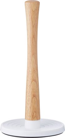 RIG-TIG by Stelton Z00087 Roll-It Küchenrollehalter, Gummibaumholz, Kunststoff, weiß, 31 x 16 x 16 cm