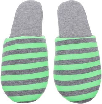 Yarnow Pantoufles Pliables De Voyage L&eacute;g&egrave;res En Coton Vert, Pantoufles Universelles Femme, Fourniture H&ocirc;teli&egrave;re Confortable Pour Int&eacute;rieur, Spa Et Maison, Ta