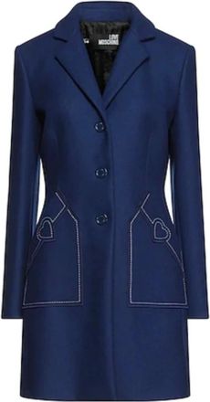 Love Moschino Damen, M&auml;ntel, Blau, LGr&ouml;&szlig;e