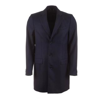 Dolce & Gabbana Homme, Manteaux, Bleu, Taille: L Long Buttons Coat
