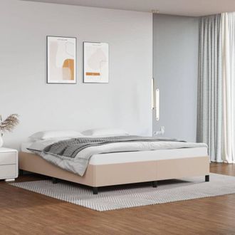 vidaXL Cadre de lit sans matelas cappuccino 160x200 cm similicuir Vidaxl