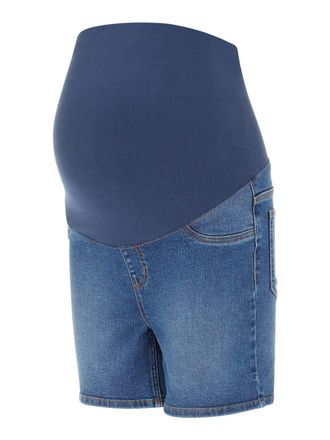 Mama Licious Womens MLAMY Skinny V. Shorts, Medium Blue Denim, L