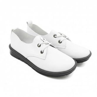 Zerimar Chaussures à Lacets pour Femme - Modèle élégant et Confortable - Style raffiné et Grand Confort - Blanc, Pointure 37