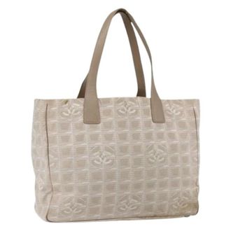 Chanel Pre-owned Nylon Tote Bag - - Pre-owned - Damen - Beige - ONE SIZE