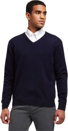 Brooks Brothers Homme, Pulls, Bleu, Taille: S Pull en cachemire &agrave; col en V