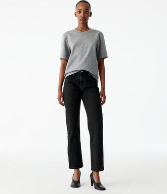 Arket JADE Cropped Slim Jeans -Schwarz