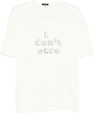 R13 Homme, Tops, Blanc, Taille: L T-Shirt Avec Imprim&eacute;