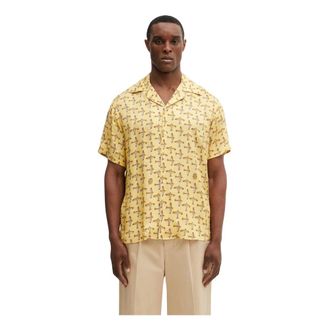 Dr&ocirc;le de Monsieur Short Sleeve Shirts - - Shirts - Herren - Gelb - XL