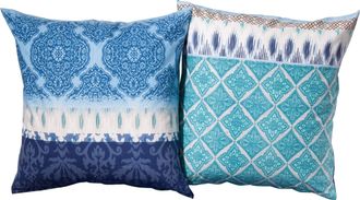 Fleuresse Fleuresse Kissenbezug Feinbiber blau Größe 80x80 cm