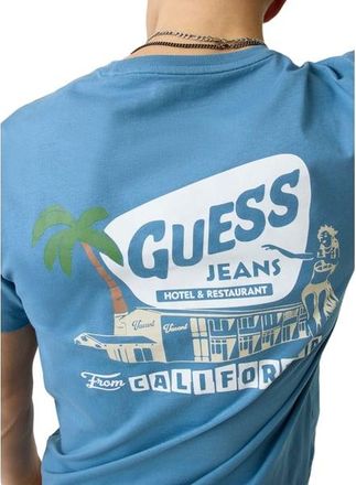 Guess T-shirt imprim&eacute; &agrave; col rond en coton