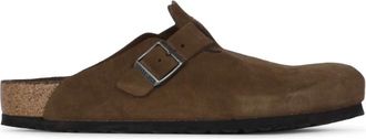 Birkenstock Homme, Chaussures, Brun, Taille: 42 EU Boston Soft Footbed Suede Regular Fit