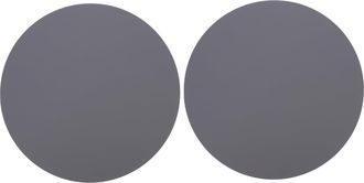 Hemoton 2 Stück Silikon Tischset Rund 26cm Hitzebeständig Mikrowellen Backmatte Graues Silikon Wiederverwendbar