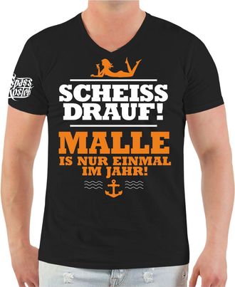 Spass Kostet Herren T-Shirt Scheiss Drauf Malle ist nur einmal im Jahr Mallorca Motive spr&uuml;che Gr&ouml;&szlig;e S - 5XL