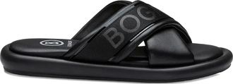 Bogner Sandalen mit überkreuzten Riemen - Schwarz