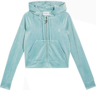 Juicy Couture Femme, Sweatshirts et sweats &agrave; capuche, Vert, Taille: 40 FR Madison Sweat &agrave; capuche