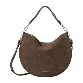 Coccinelle Sac bandouli&egrave;re en daim Sunup - Femme - Sacs - Vert - Taille: ONE Size